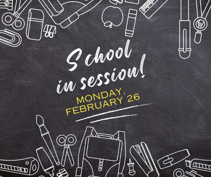 Nodaway-Holt R-VII - School IN SESSION Monday, February 26, 2024