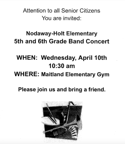 Nodaway-Holt R-VII - 5th/6th Grade Band Upcoming Performances